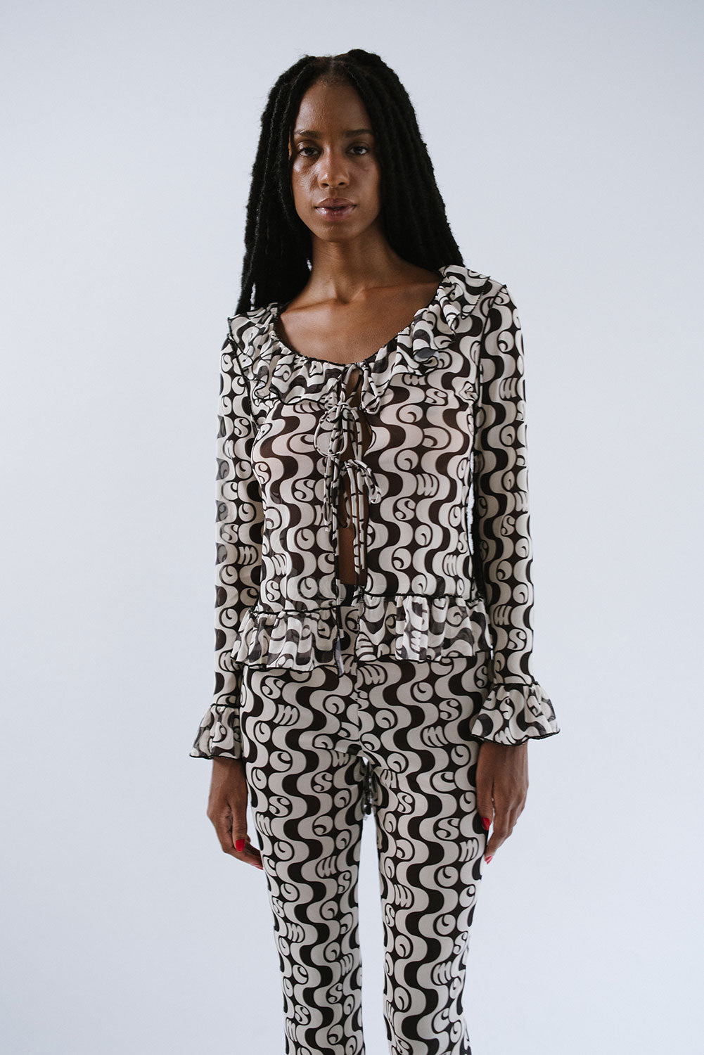 Blusa Tule Liza Orla Preto | COSMO